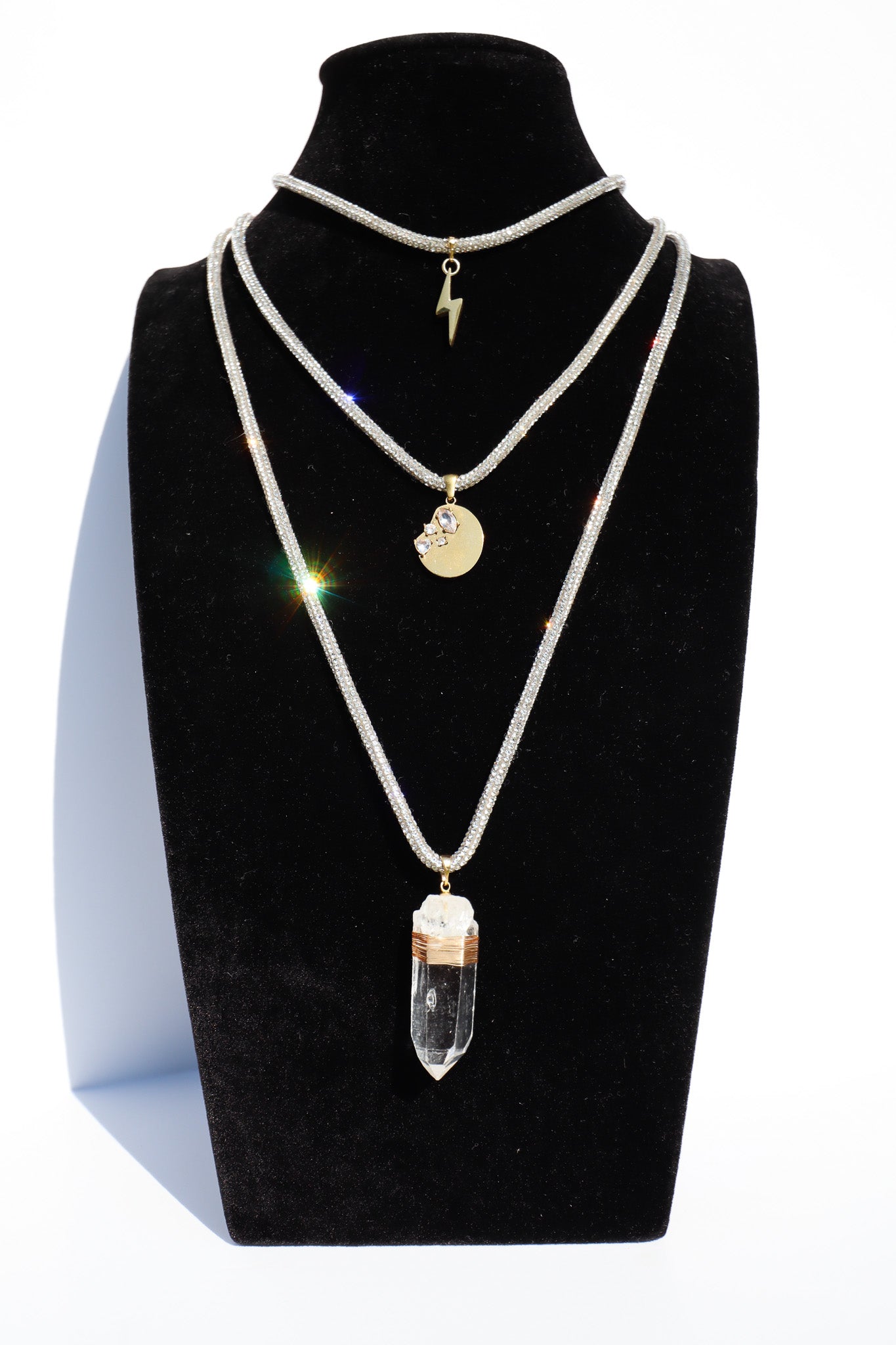 Rhinestone Jewelry and Accessories | Rhinestone Chain Necklace – ROCKNOT