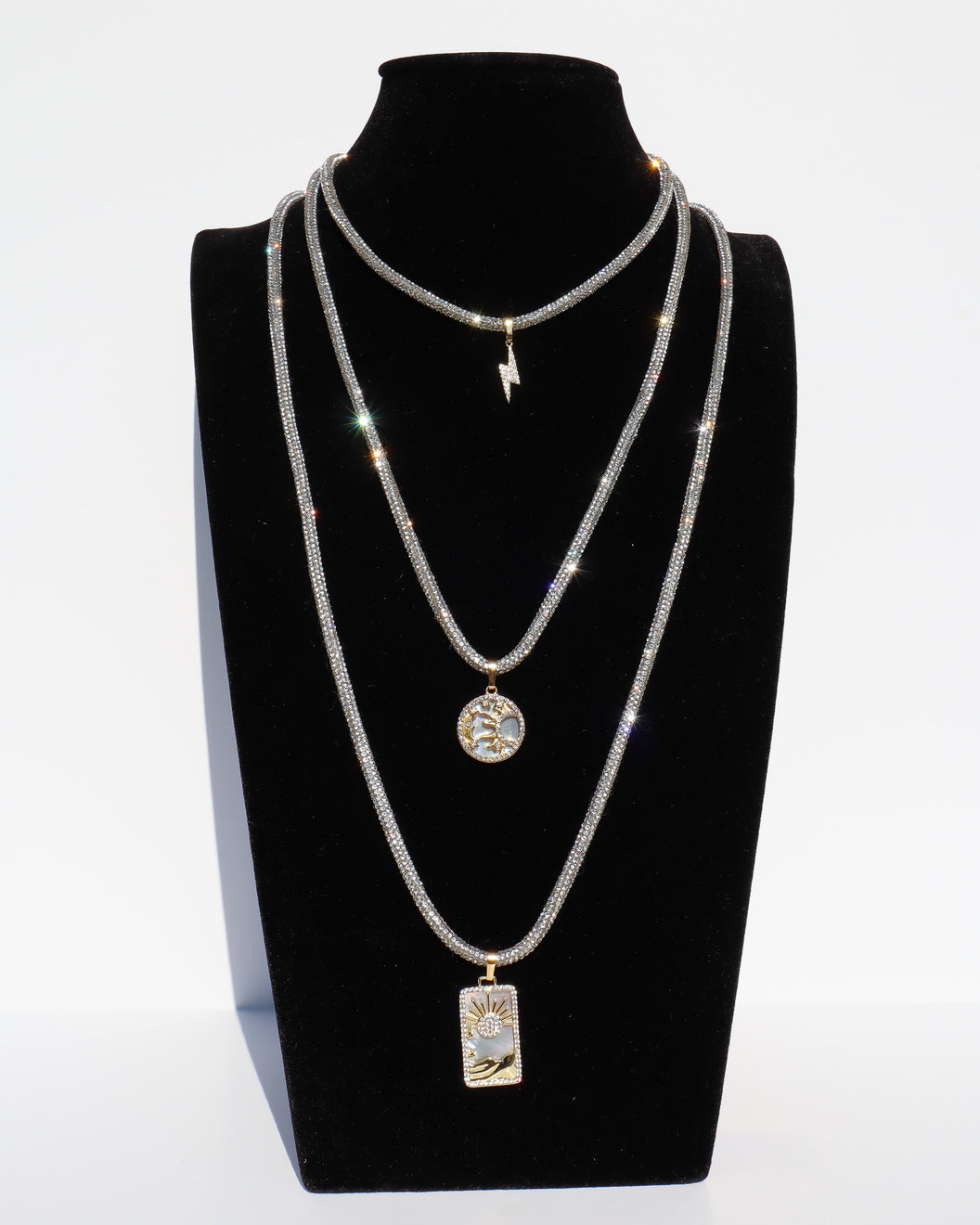 Rhinestone Jewelry and Accessories | Rhinestone Chain Necklace – ROCKNOT