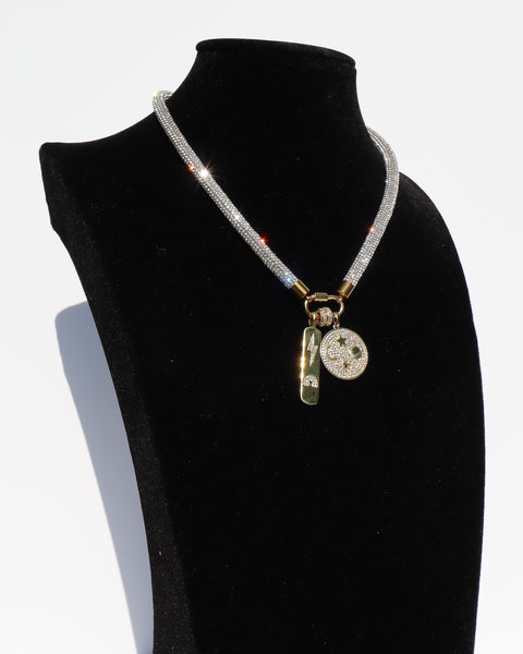 Rhinestone Jewelry and Accessories | Rhinestone Chain Necklace – ROCKNOT