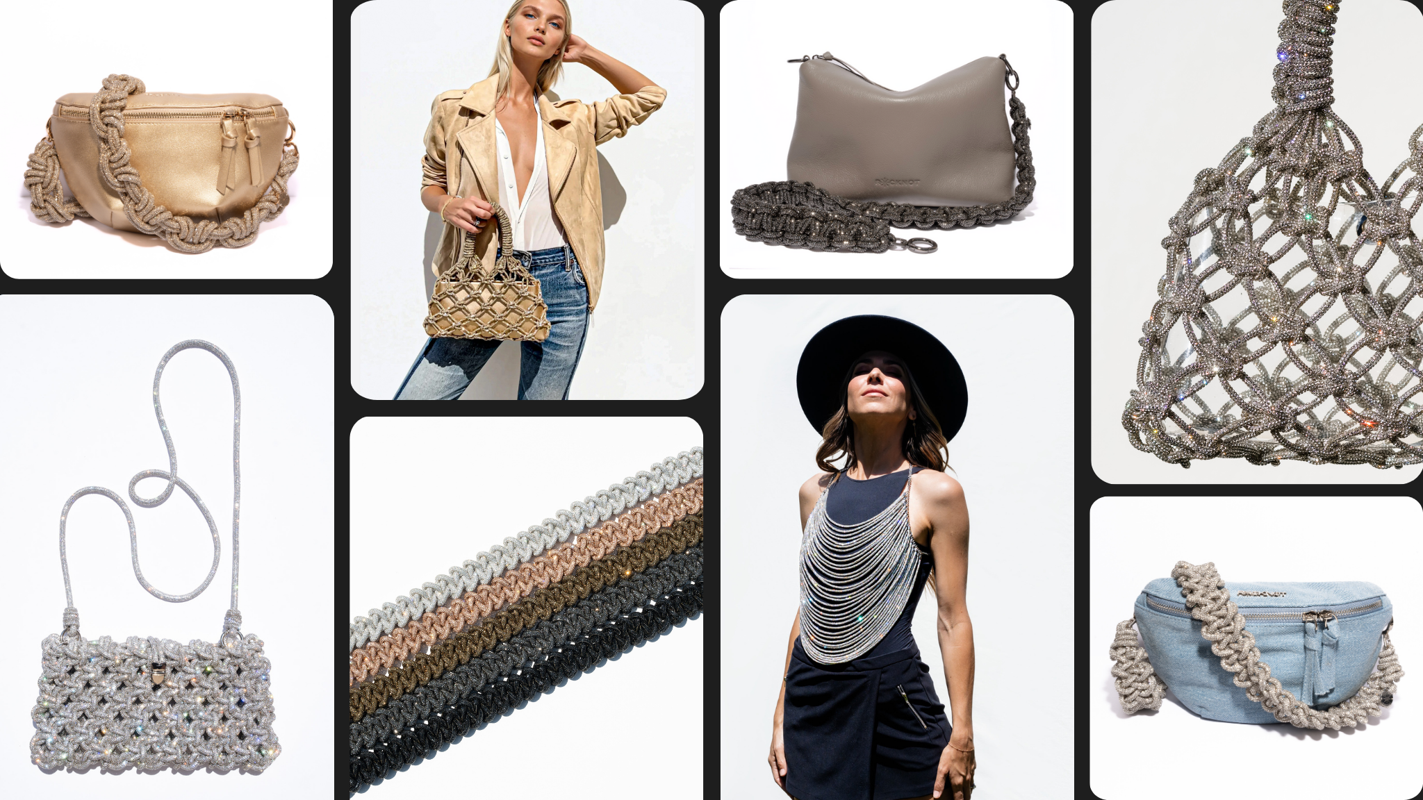 ROCKNOT | Rhinestone Purse Straps, Handbags & Statement Accessories